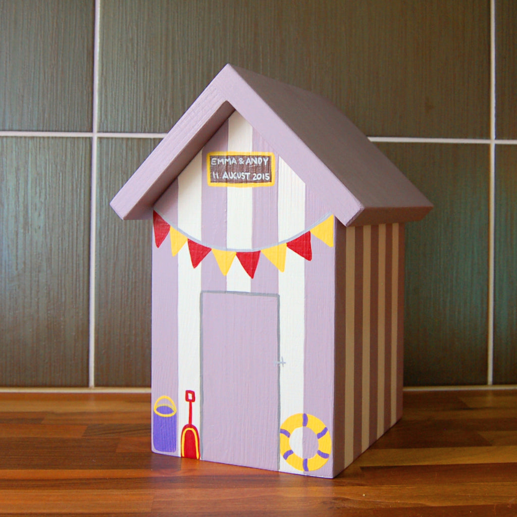 Personalised Beach Hut Keepsake Box - Storage Box - Christmas Gift ...