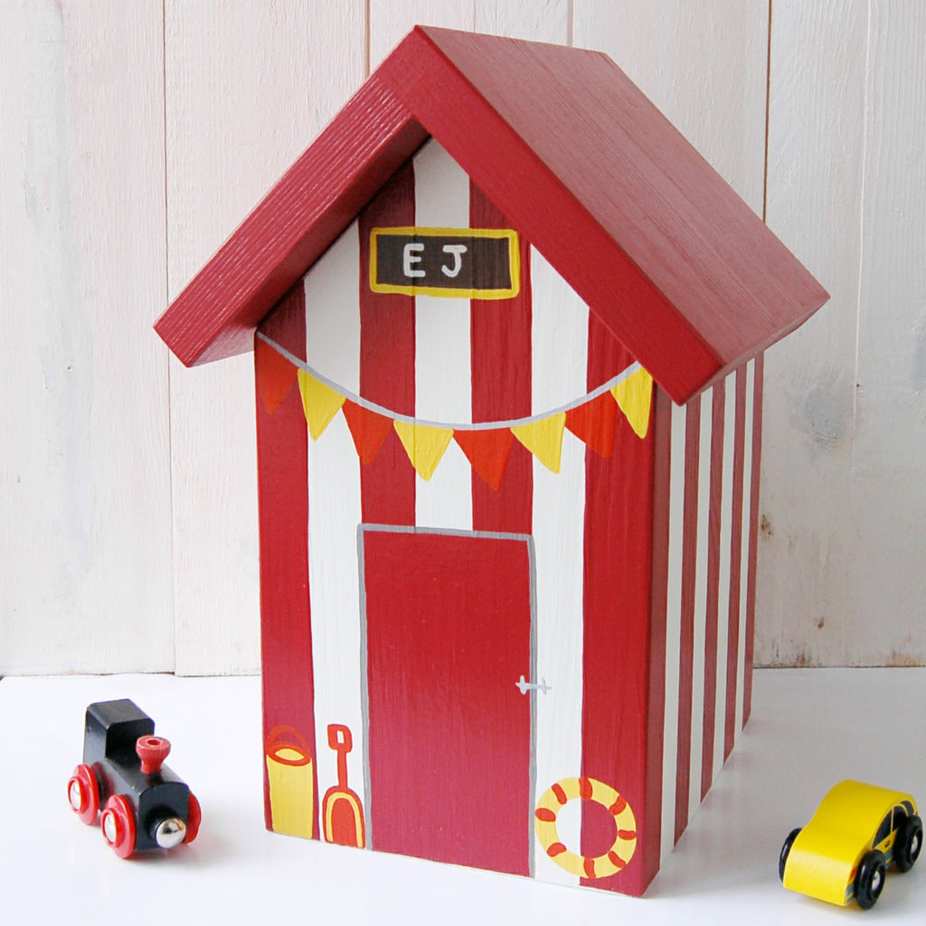 Personalised Beach Hut Keepsake Box - Storage Box - Christmas Gift ...