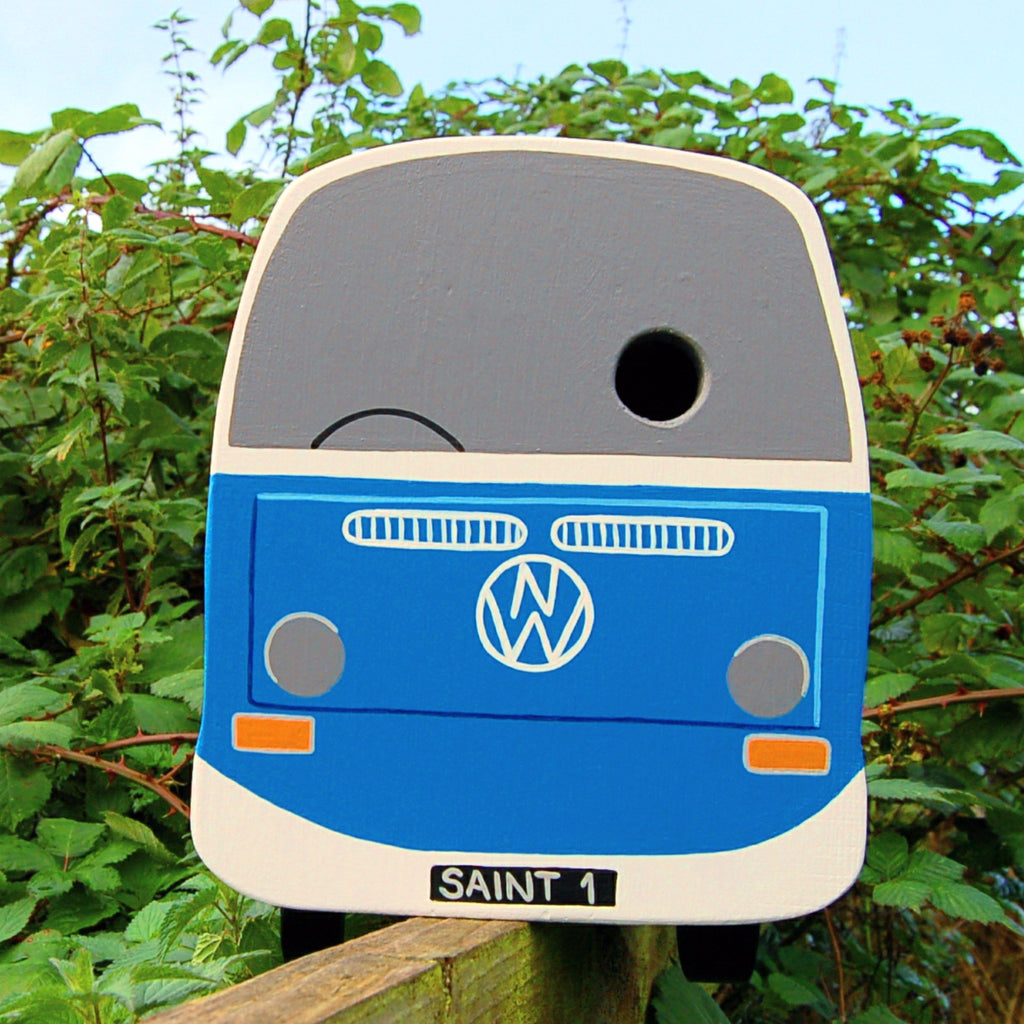 Personalised Campervan Bay Bird Box - Campervan Gift - Retirement Gift ...