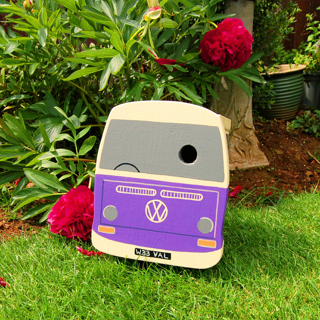 Personalised Campervan Bay Bird Box - Campervan Gift - Retirement Gift ...