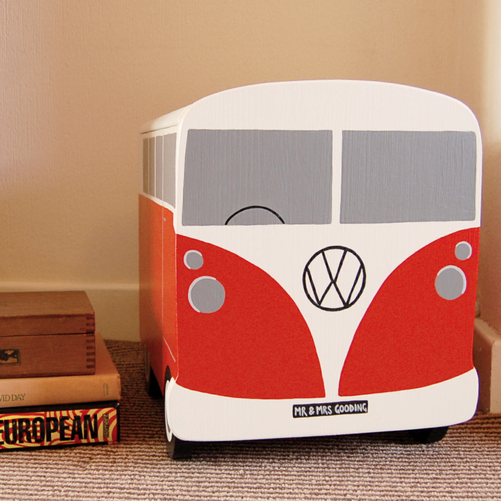 Campervan Personalised Stoage Box - Handcrafted Camper Storage Box ...