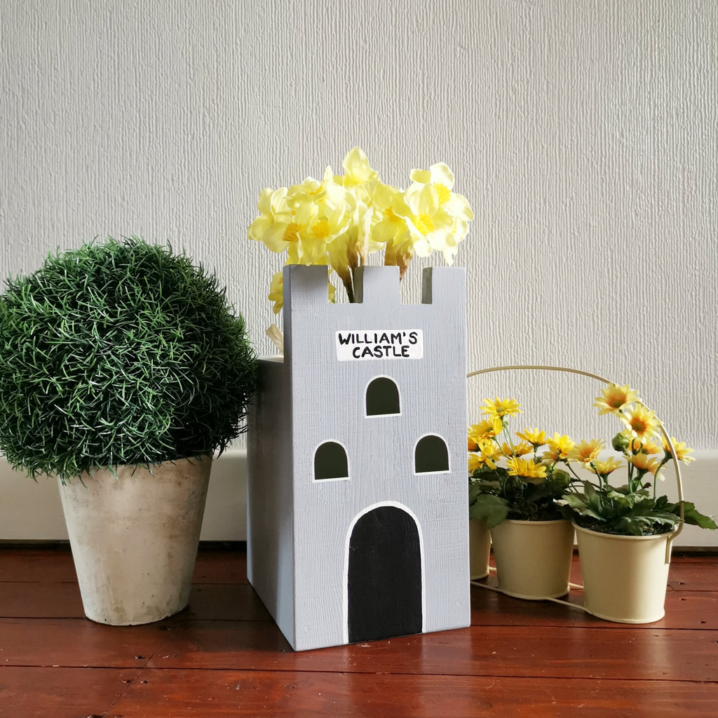 Personalised Castle Plant Holder - Castle Gift - Birthday Gift ...