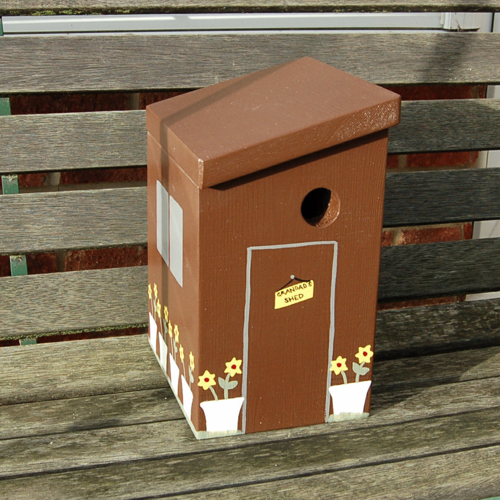 Garden Shed Bird Box - Unique Gift for Gardeners - Birthday Gift ...
