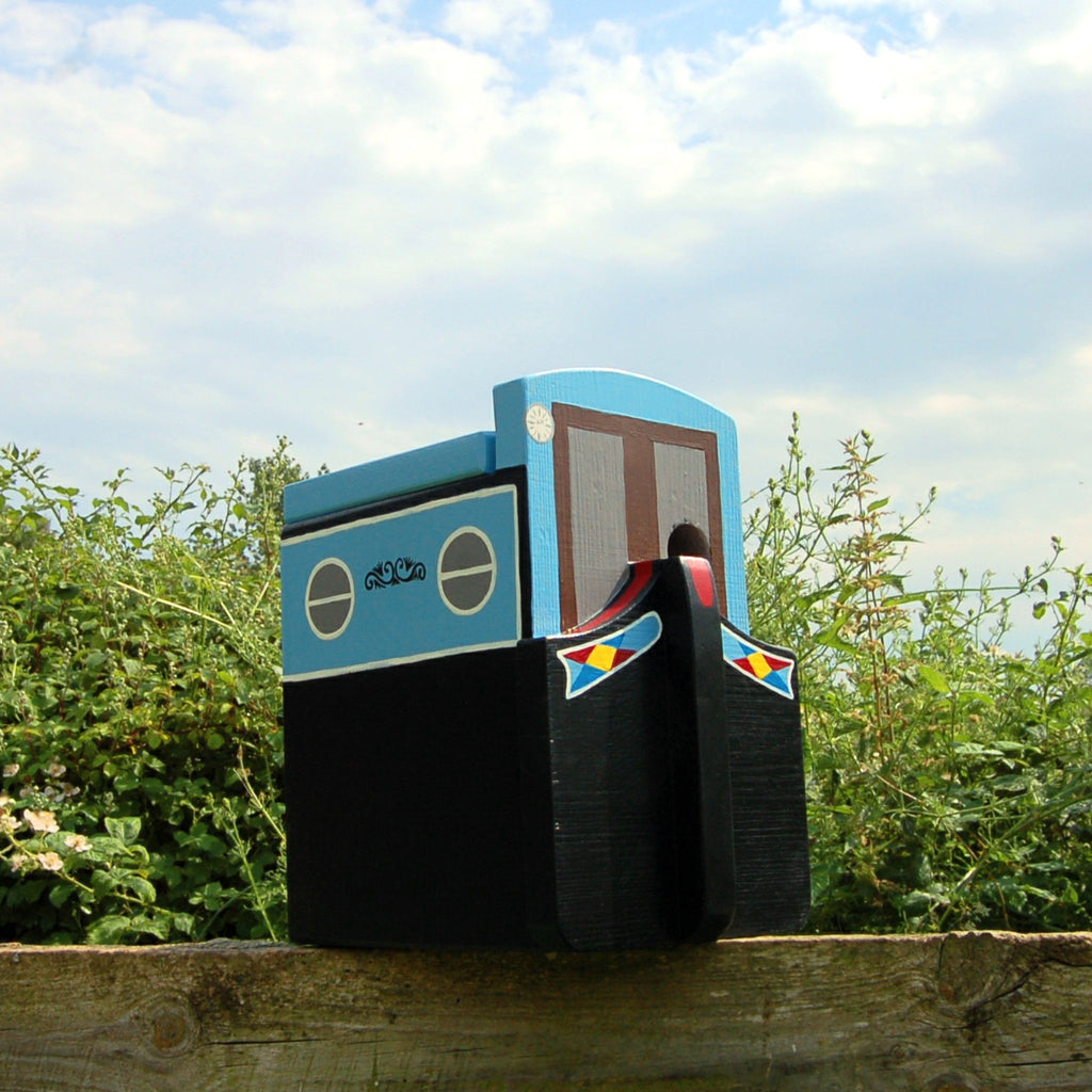 Narrowboat Canal Boat Bird Box - Birthday gift - Wedding Boat Gift ...
