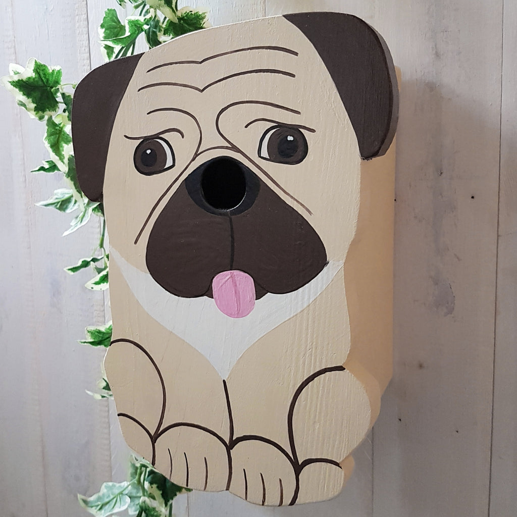Pug Dog Bird Box - Dog Lover's Gift - Christmas Gift - Pug Dog Gift ...