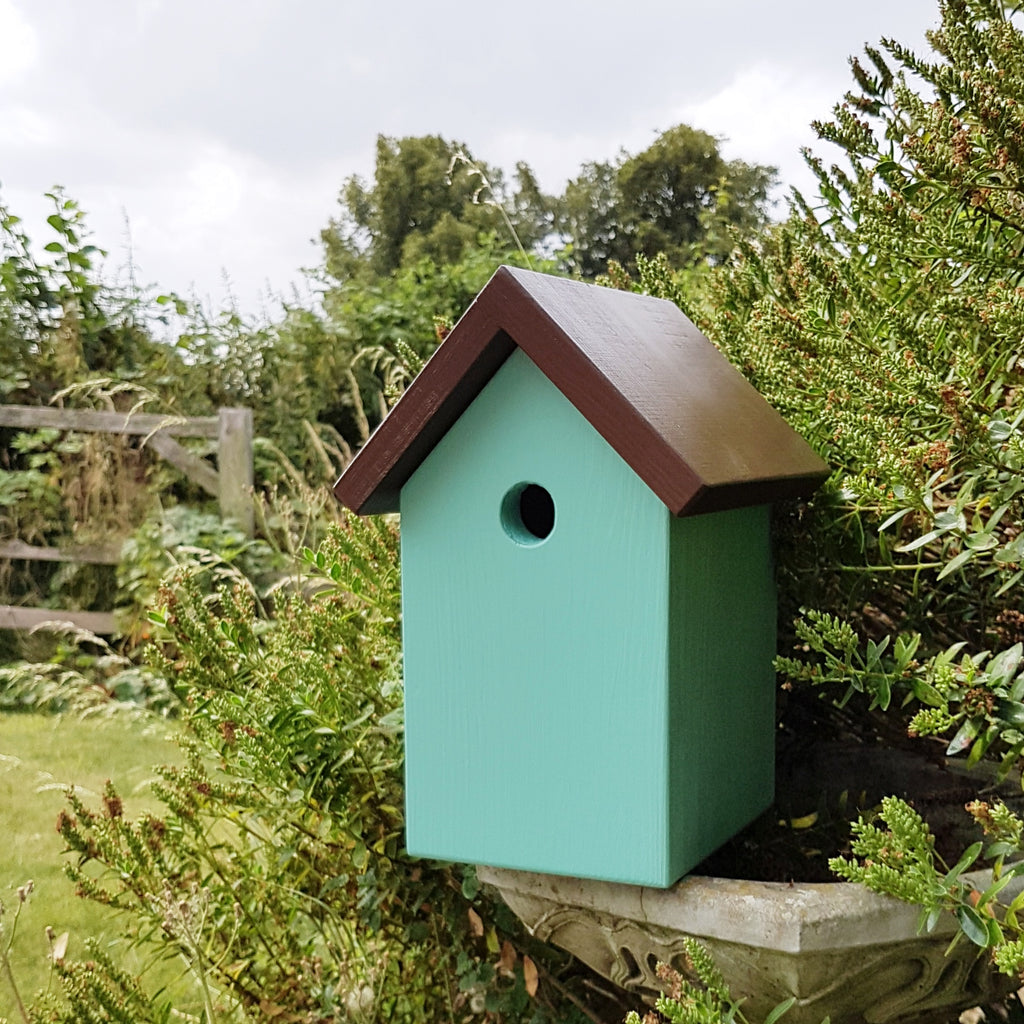 Handcrafted Simply Colour Bird Box - Contemporary Garden Gift – Lindleywood
