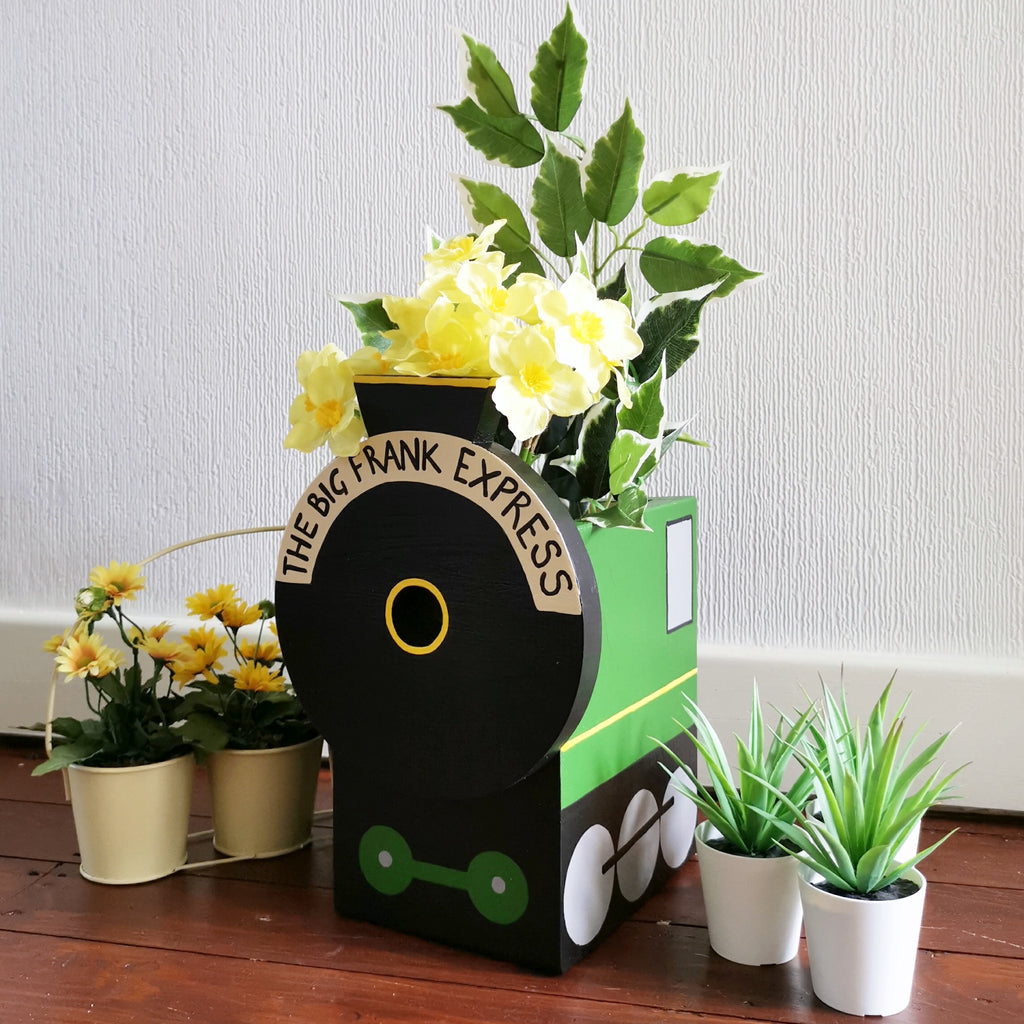 Personalised Steam Train Mini Planter - Train Driver Retirement Gift ...