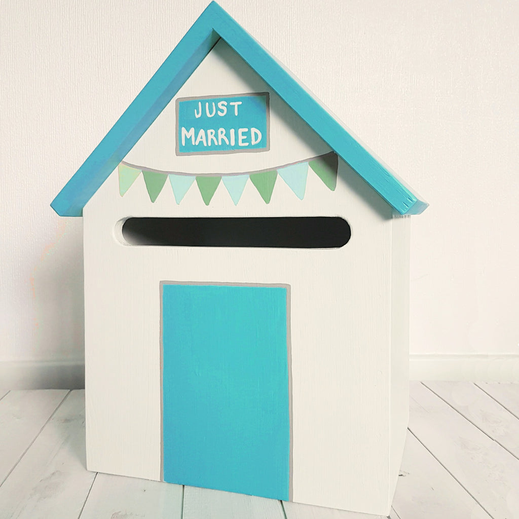 Summer Hut Post Box - Handcrafted Card Box for Weddings and Birthdays ...