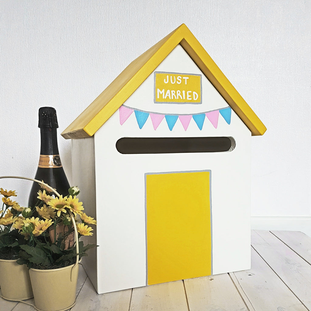 Summer Hut Post Box - Handcrafted Card Box for Weddings and Birthdays ...